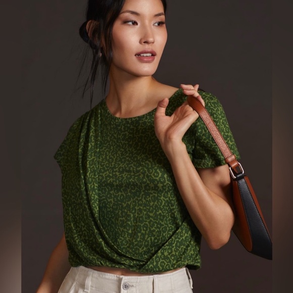 Anthropologie | Tops | Anthropologie Draped Tee Nwt | Poshmark